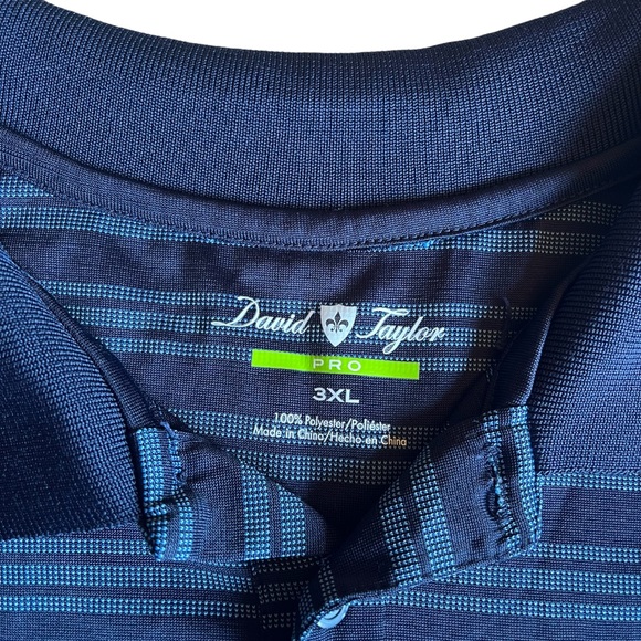 David Taylor | Shirts | David Taylor Pro Blue And Navy Three Buttons ...